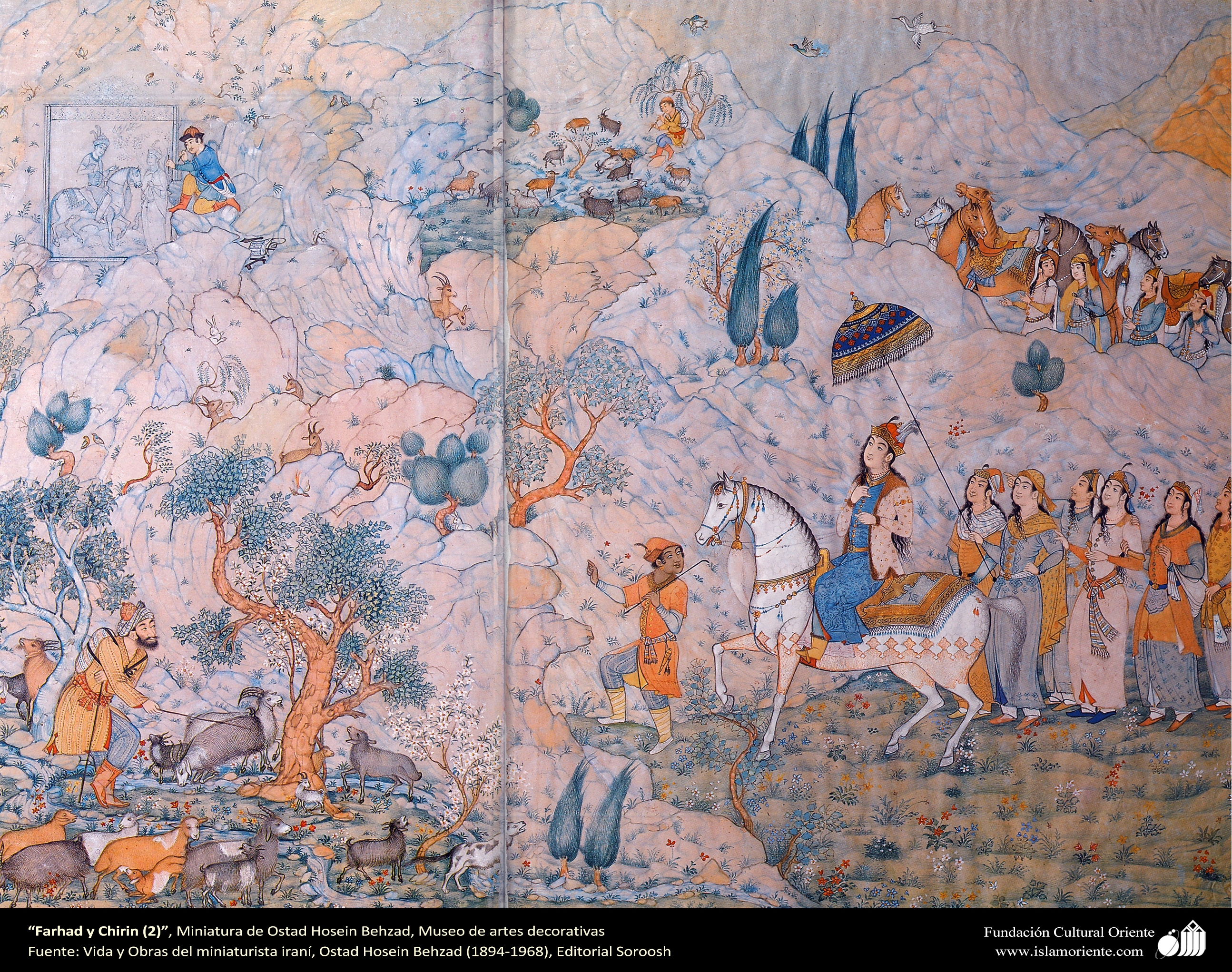 Islamic Art, Masterpieces of Persian Miniature, Artist: Ostad Hosein ...
