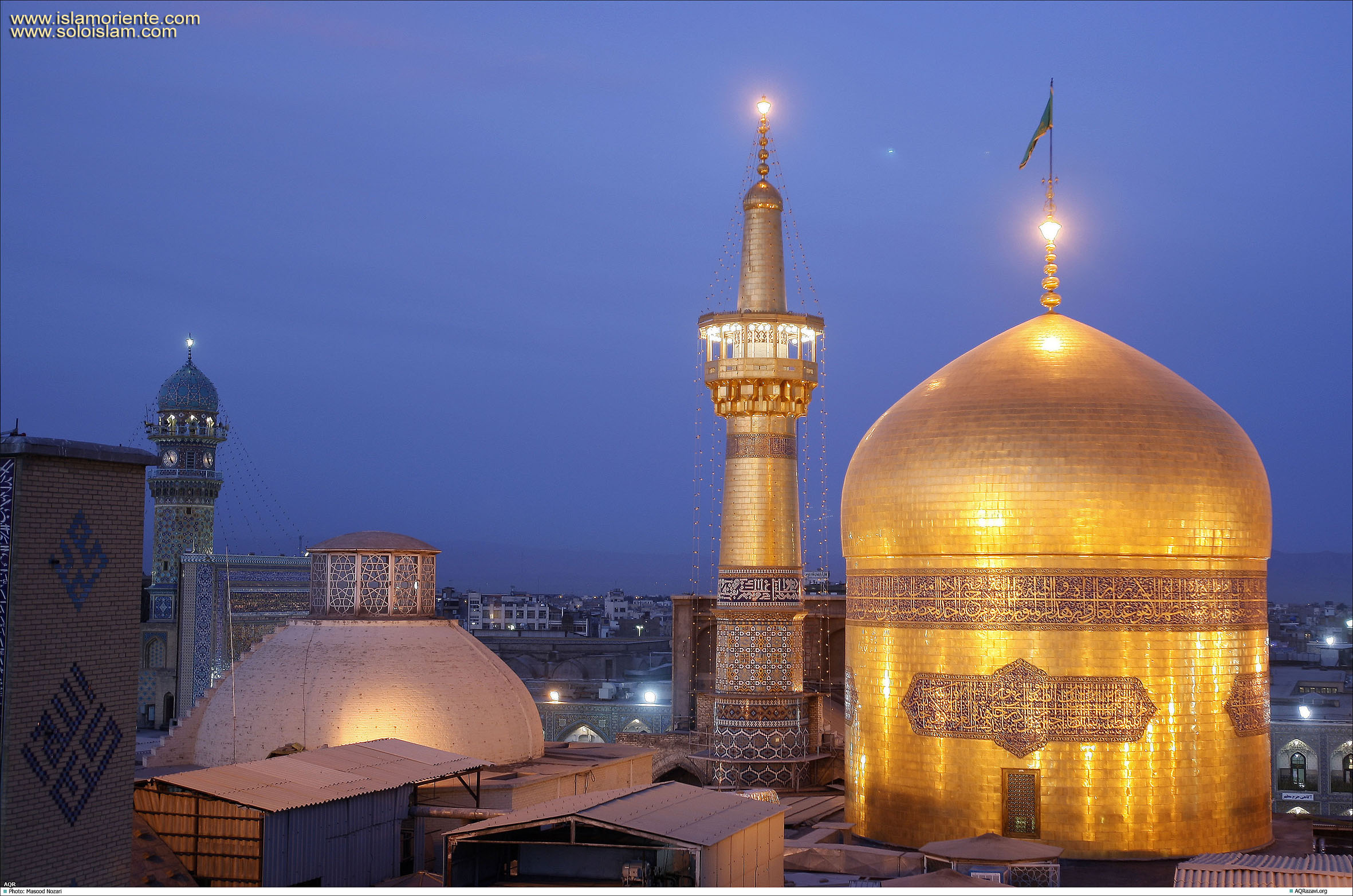 Islalmic Architechture/Golden Dome of Imam Reza's Holy Shrine, in the ...
